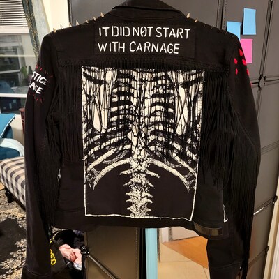 Ribcage Back Patch Ribcage Skeleton Patch Bones Patch - Etsy