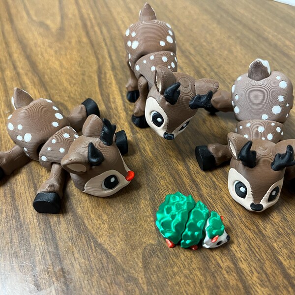 Chunky Reindeer Magnet 3D Printed Fidget Sensory Toy Choose Your Own ...