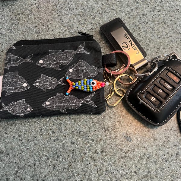 Beaded Sardine Keychain - Etsy