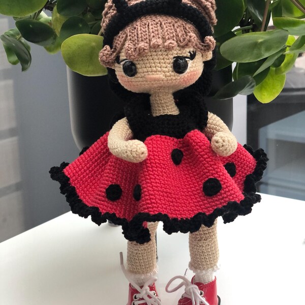 Ladybird Keychain Crochet Pattern Amigurumi Keyring, Backpack Amigurumi ...