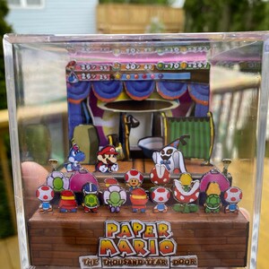 Paper Mario 3D Diorama Cube | Etsy