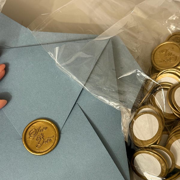 Wax Seal Stickers Custom, Personalized Wax Seal Stickers, Monogram ...