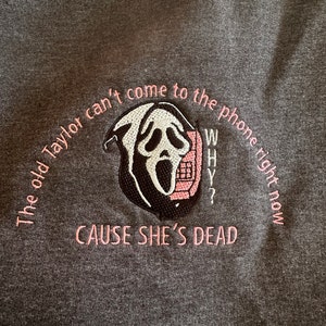 Overthinker Monochrome Embroidered Sweatshirt Anxiety Crewneck Mental ...