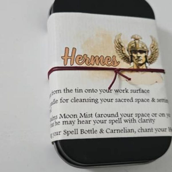 Hermes Altar Tin, God Hermes Offering, Deity Worship, Deity Décor ...