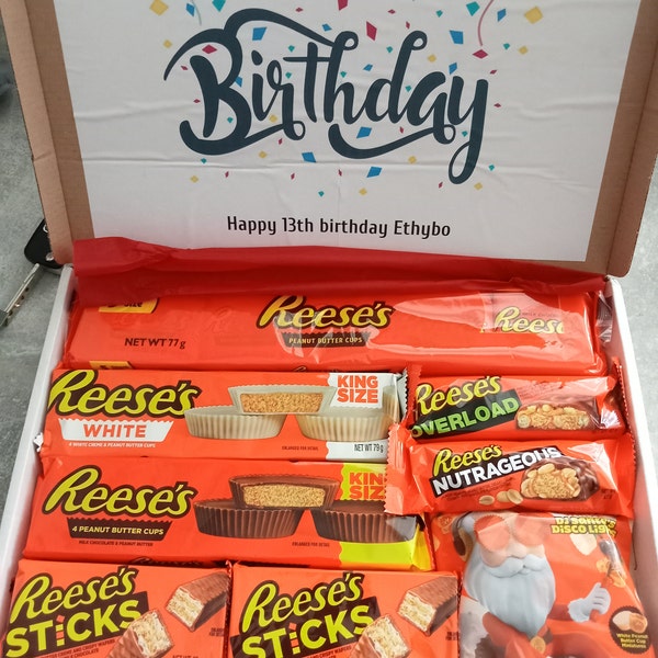 Reeses Gift Box | Handmade Reese's Hamper | Reeces Chocolate Present ...