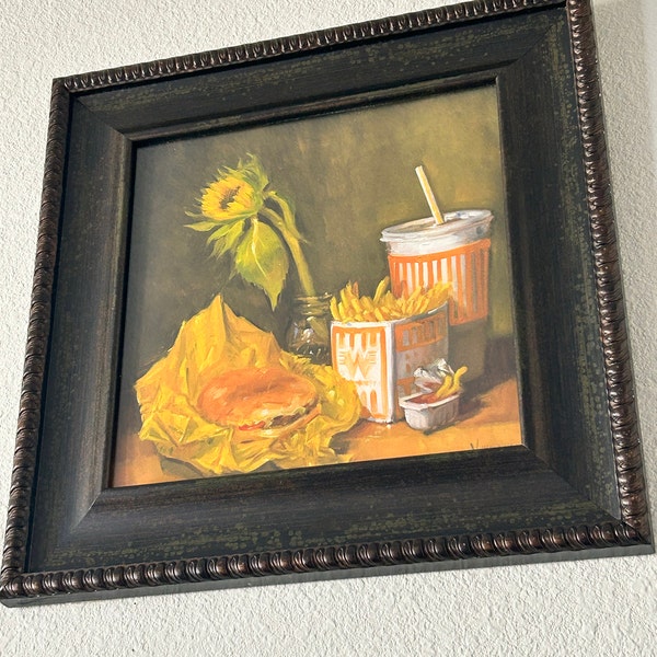 Whataburger - NOAH VERRIER Original Still Life Oil Painting, Signed ...