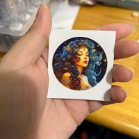 Cute Anime Vampire Girl Sticker for Laptops, Journals, Tabletop Gaming ...