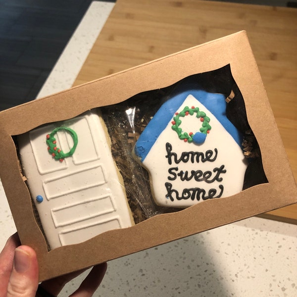 Housewarming Cookie Gift Box: New Home Sugar Cookies - Etsy