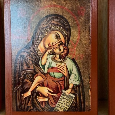 Metamorphosis Jesus Christ Icon, Handmade Greek Orthodox Icon of the ...