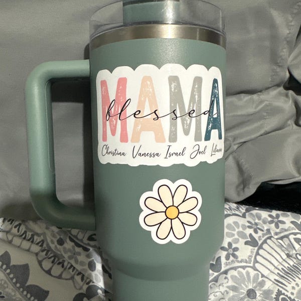 Personalized Mama Sticker Name Sticker Mother Boho Sticker Mom Sticker ...