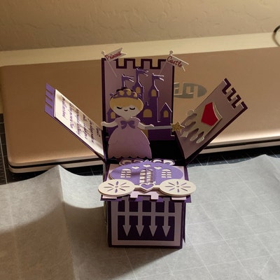 Princess Castle Card in A Box - Etsy