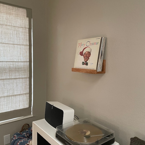 Floating Record Shelf - Vinyl Floating Shelf - Vinyl Storage Shelf ...
