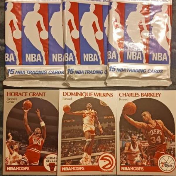 NBA Hoops 1990-91 Series 1 Basketball Cards Factory Sealed - 1 Pack ...