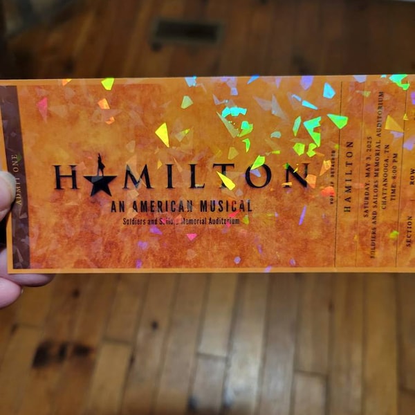 Physical Custom Broadway Ticket, Broadway Surprise Ticket, Broadway ...