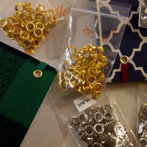 Colored Eyelets 50ct 3/16 Eyelets 5mm Eyelets for Leather, Clothing ...
