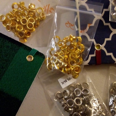 Colored Eyelets 50ct 3/16 Eyelets 5mm Eyelets for Leather, Clothing ...