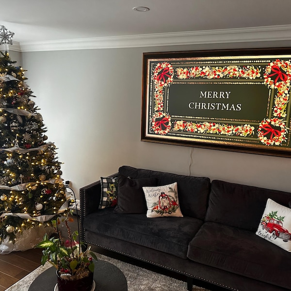 Samsung Frame Tv Bezel, Custom Brand Tv Frame, Wooden Tv Frame,frame TV ...