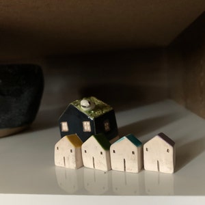 Norway House Forest Cabin Ceramic Little House Tree - Etsy