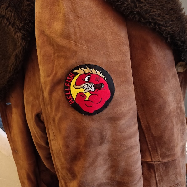 The Simpsons Flying Hellfish Grandpa Embroidered Sew on Iron on Patch ...