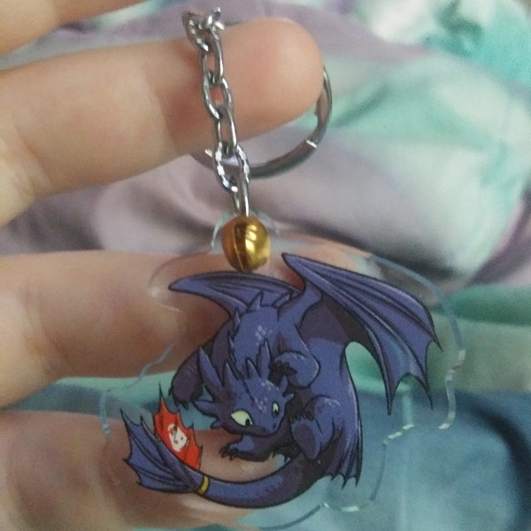 Toothless/ Light Fury - How to Train Your Dragon Phone Charm - Etsy