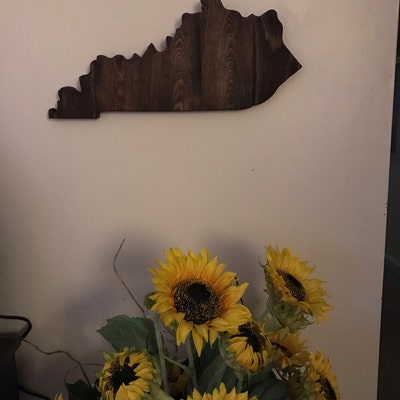 Kentucky Rustic Wood State, Wooden Kentucky State, Rustic Kentucky ...