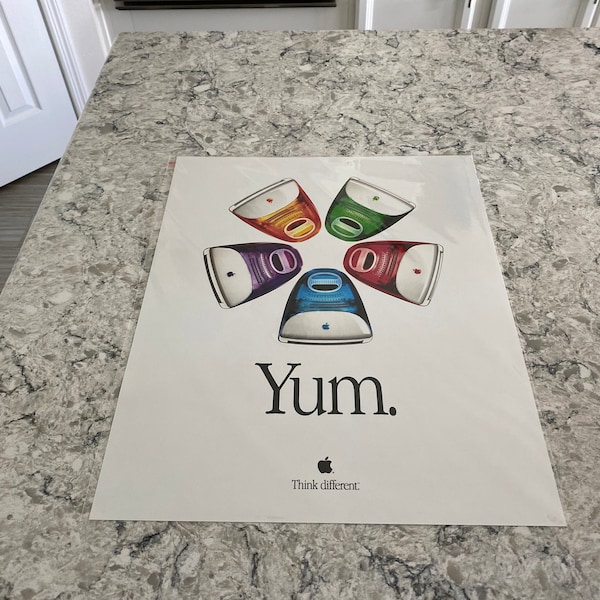 APPLE ‘YUM’ Poster Print • A CLASSIC H Q Replica • the Original 5 ...