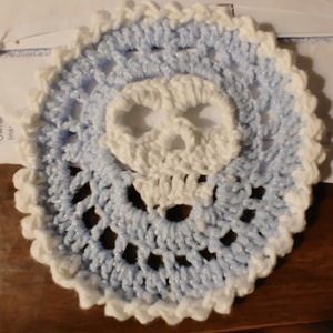 Crochet Pattern Mr Bones Skull Coaster Digital PDF - Etsy