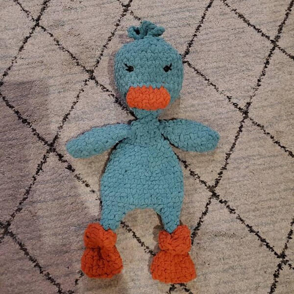 No-sew Ducky Mini Duck Snuggler Crochet PATTERN || Duck Amigurumi ...