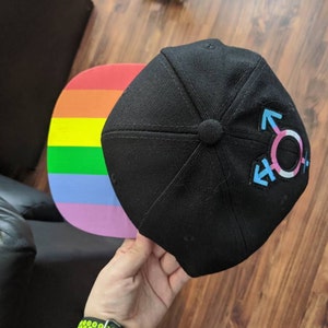 Nonbinary Pride Snapback Hat Nonbinary Snapback Nonbinary | Etsy