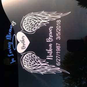 In Loving Memory Decal - Etsy