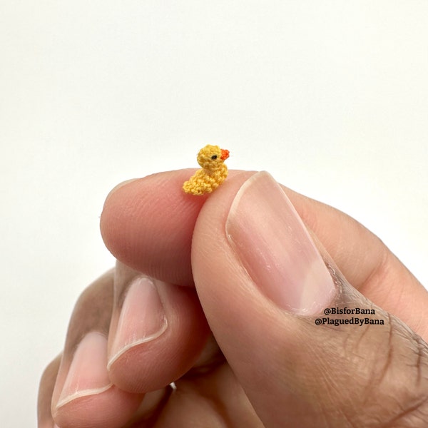 Crochet Amigurumi Miniature Duck English PATTERN ONLY, Pdf Amigurumi ...