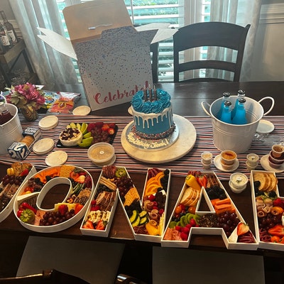 Fillable Letters Numbers Trays for Charcuteries Candies Sweets - Etsy