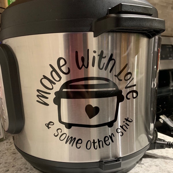 Instant Pot Decal - Made With Love Sticker - Etsy