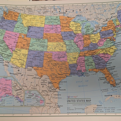 Mississippi State Wall Map Large Print Poster - Etsy