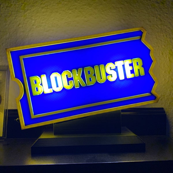 Blockbuster Lighted Sign - Etsy