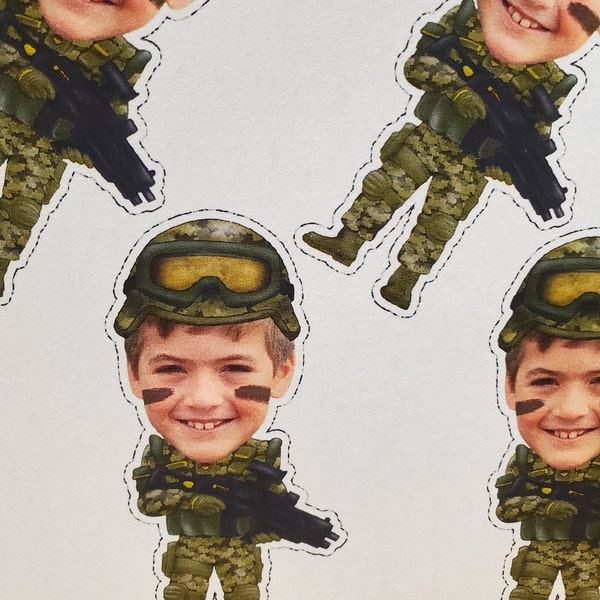 SOLDIER Cupcake Topper (DIGITAL FILE) , Printable Cupcaketopper ...