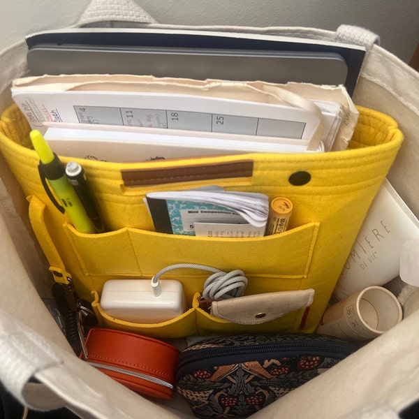 Tote Bag Organizer Insert - Tote Insert Organizer - Shoulder Bag ...