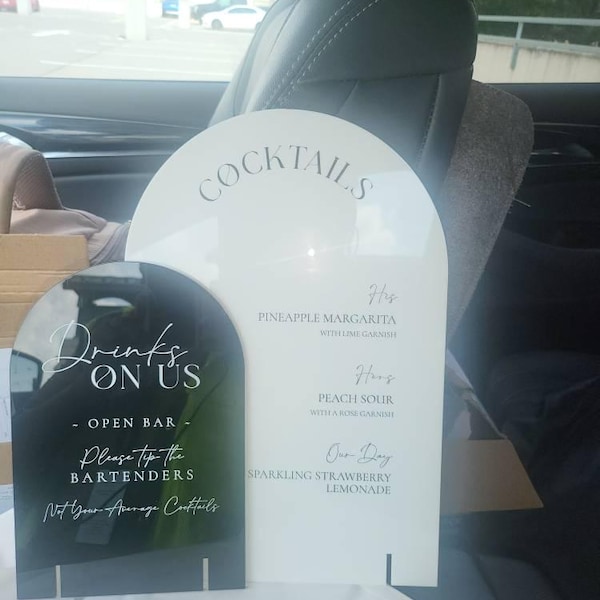 Personalized Business Company Logo Desk Display Printed Acrylic Glass ...