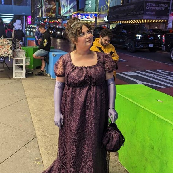 Digital PDF Pattern for Regency Dress - Drawstring Neckline and Waist ...