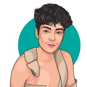 Custom Cartoon Portrait, Avatar , Caricature ,fun Art ,popart ...