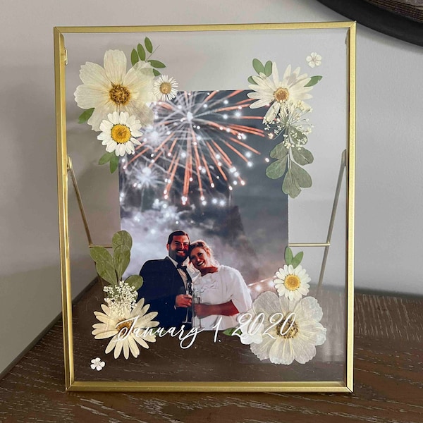 Pressed Flower Photo Frame | Flower Frame | Custom Photo Frame ...
