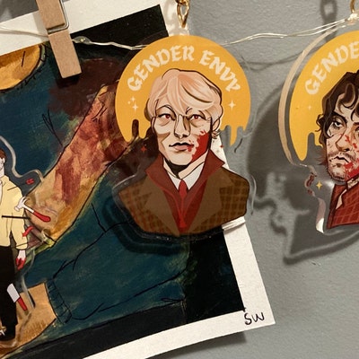 Hannibal Lecter 'gender Envy' Acrylic Charm Keychain - Etsy