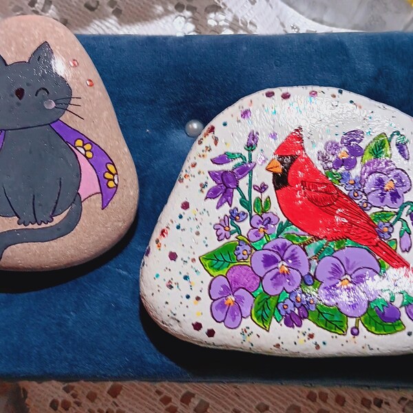 Quirky Skeleton Painted Rock SEALED Halloween Painted Rocks - Etsy