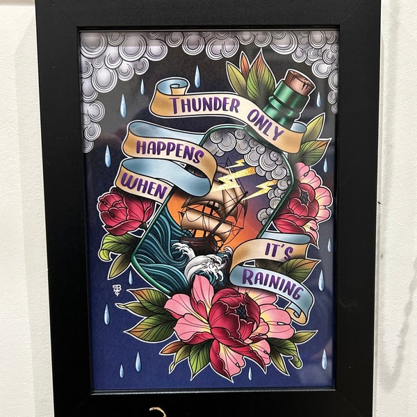 Forrest Gump Flash Sheet Art Print, Tattoo Style, A4, A3, Run Forrest ...