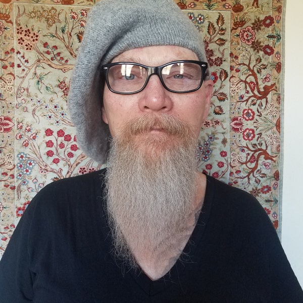 Ready to Ship! Outlander Inspired Grey Wool Beret, Hand Knit Felted ...