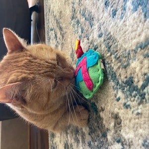 Bomb Pop Cat Toy Organic Catnip Wool-blend Felt - Etsy