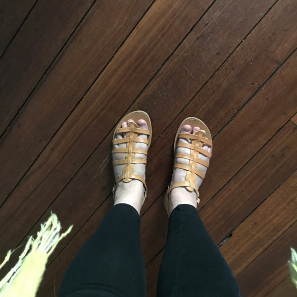 Leather Gladiator Sandals, Greek Sandals, Spartan Sandals, Women ...