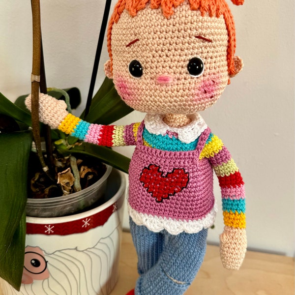 Crochet Pattern for Doll Sabrinka and Cat Smoky PDF English, Spanish ...