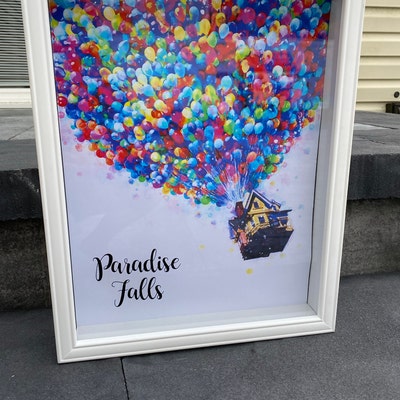 Up Balloon House Watercolor Art Prints Poster Balloon House Printable ...