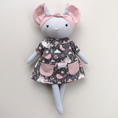 Mouse Sewing Pattern PDF make a Cloth Mouse Doll / Stuffed Animal Toy ...